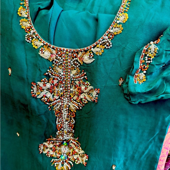 Salwars | Two Piece Emerald Green Shalwar Suit | Poshmark